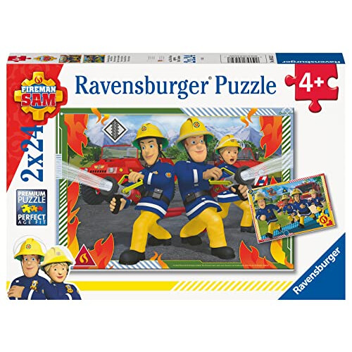 Fireman Sam 2X 24 Piece Jigsaw Puzzles For Kids Age 4 Years Up - Educational Toddler Toys ...