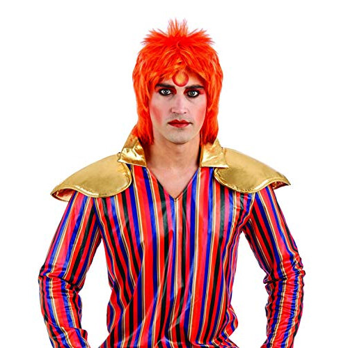 80s Rock Wig Costume, Mullet wigs for Men 80s, Ginger Wigs for Men ...