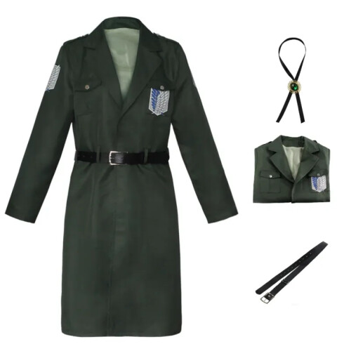 (Cloak, XXL) Attack Survey Corps Windbreaker Eren Jaeger Titan Mikasa ...