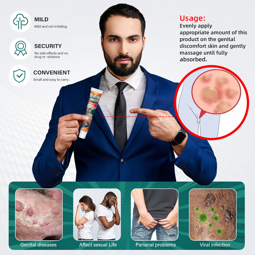 Genital Wart Removal Cream for Men – Private Care, 20g, Safe and Gentle ...