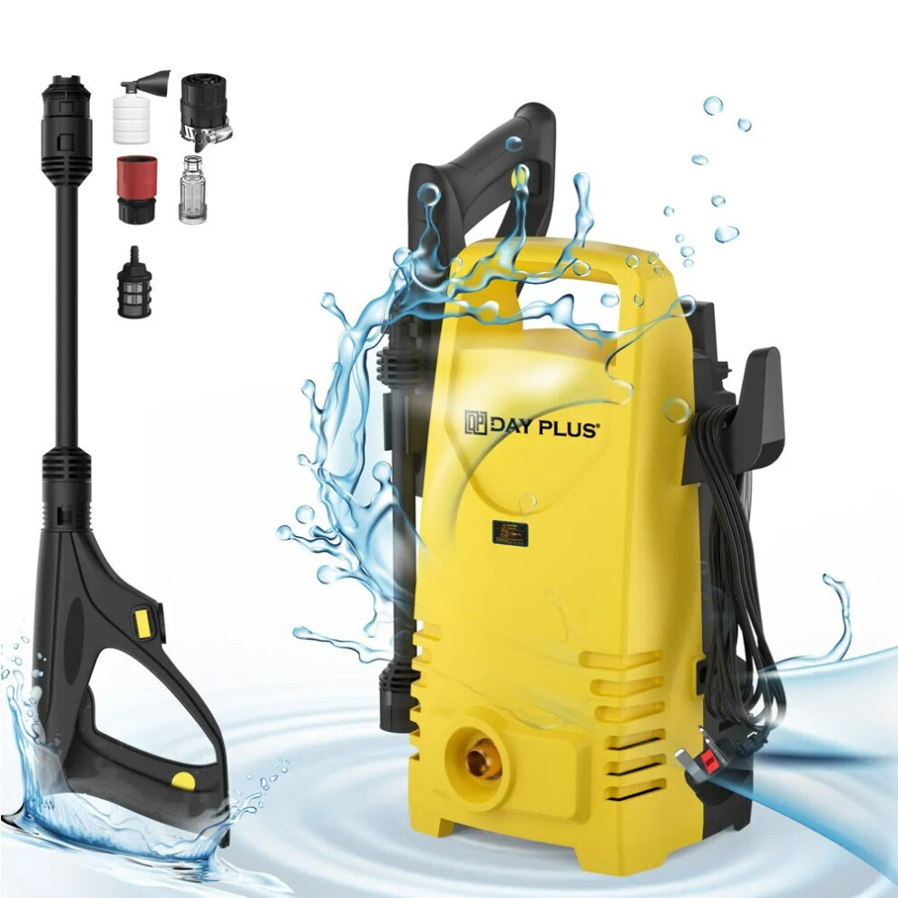 Garden High Pressure Washer 3 IN 1 Power Jet Nozzle High PowerCleaner 55 Bar 797 PSI Portable Electric Jet Washer for Patio Car Driveway Garden on OnBuy
