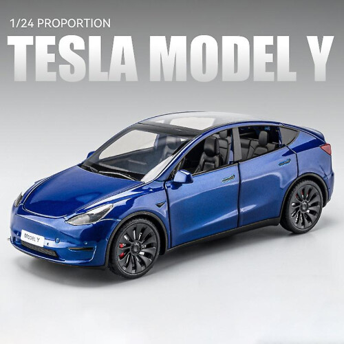 (Model y Blue) Tesla Roadster Model Y Model 3 In Alloy, 1:24, Children ...