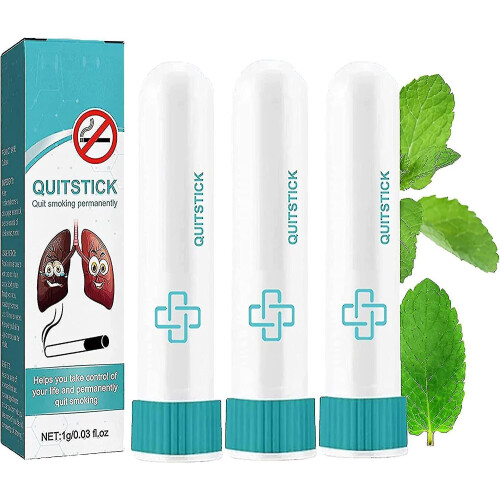 Breathe Free Quit Stick - 3-Pack Aromatherapy Inhaler for Smoking ...