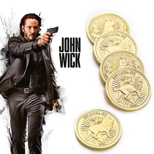 John Wick Continental Hotel Coin Movie Keanu Reeves Cosplay Prop Metal ...