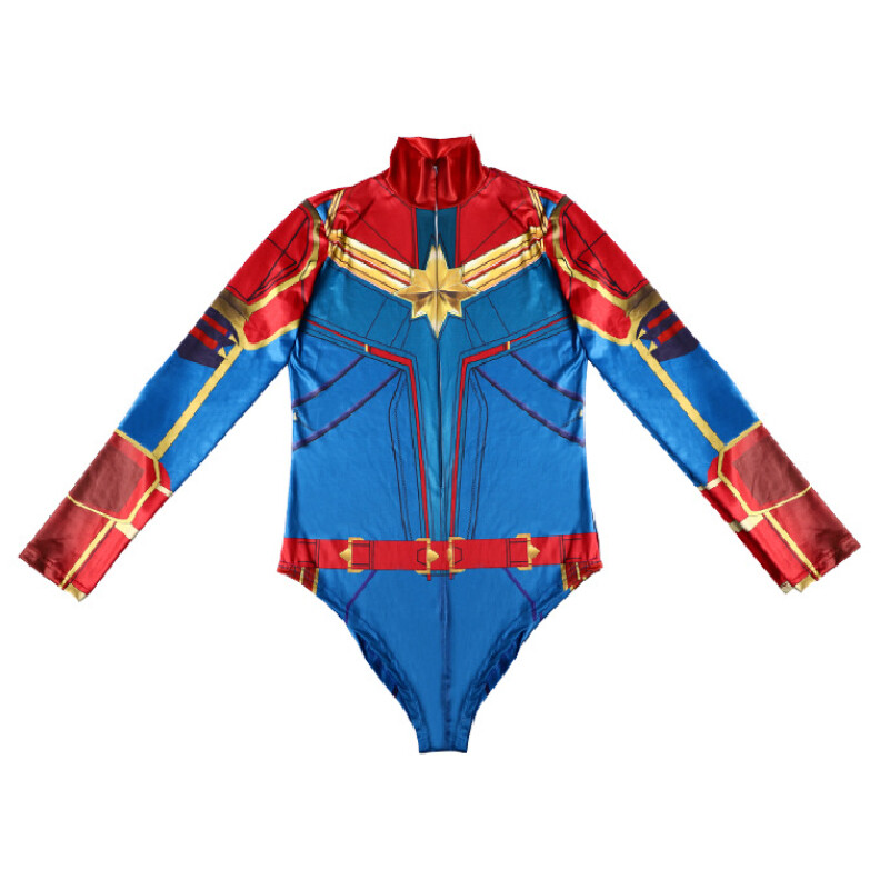 (Captain Marvel, XXL) Venom Amazing Swimsuit Iron Captain Cosplay ...