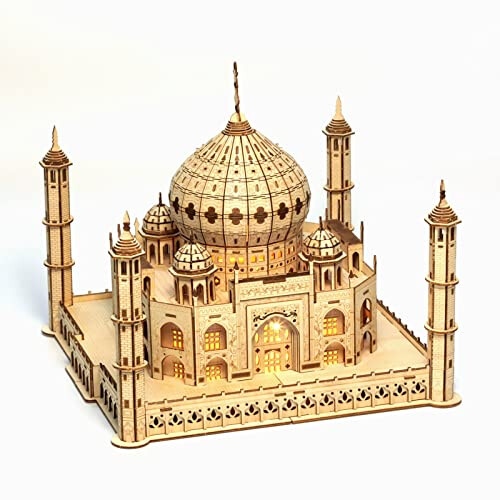 Architecture Model Kit Taj Mahal, 3D Wooden Puzzle for Teens Adults to Build, Make Your Own ...