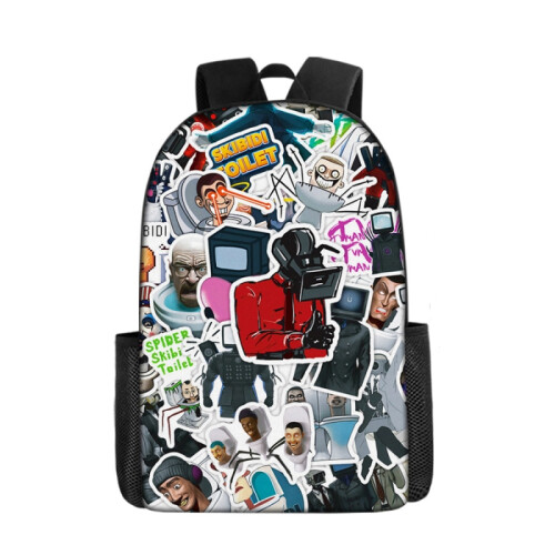 (B7-B1E) Skibidi Toilet Backpack For School Bag Titans Cameraman Lunch ...