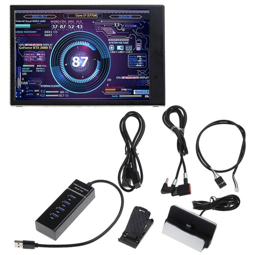 Usb2lcd Aida64 Chassis Display Screen 3.5in Ips Lcd Monitor Display Usb ...