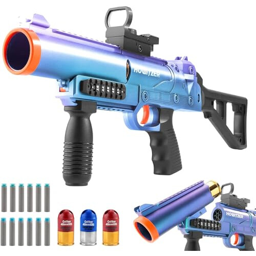 Toy Gun Grenade Launcher Soft Foam Dart Blaster Shell Ejecting Shotgun ...
