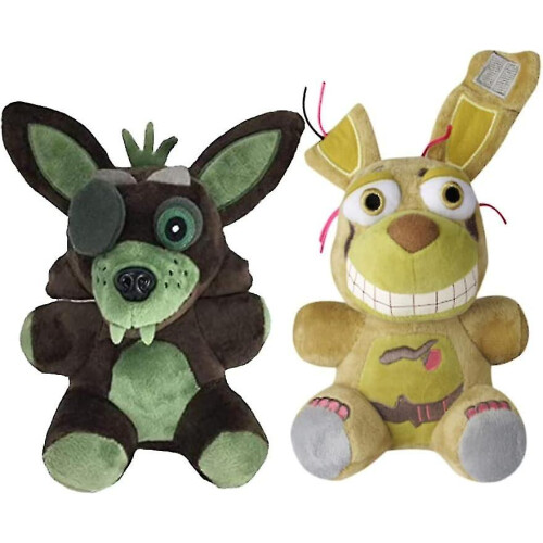 Nights Plushies: Springtrap and Phantom Foxy Springtrap Plush Toys on OnBuy