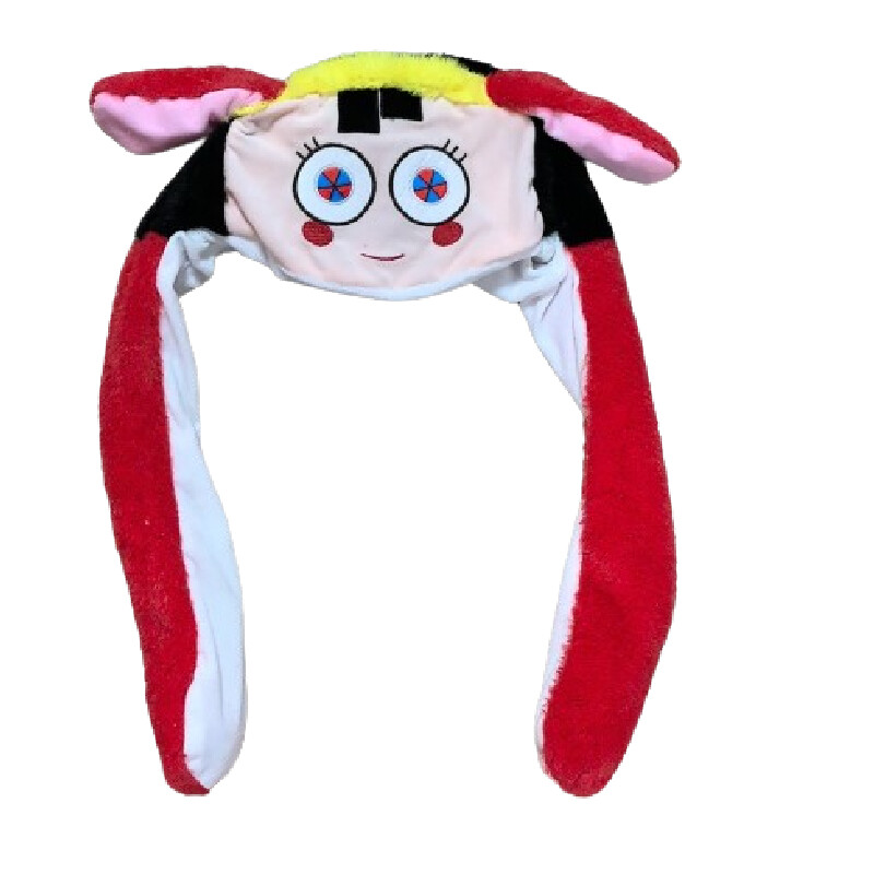 (Pomni) Amazing The Digital Circus Pomni Jax Hat Colorful Light Up Ears ...