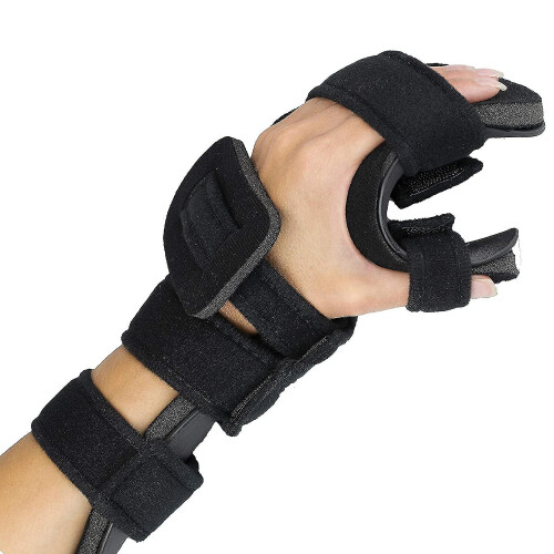 (Left, Small) Stroke Hand Splint- Soft Resting Hand Splint For Flexion ...