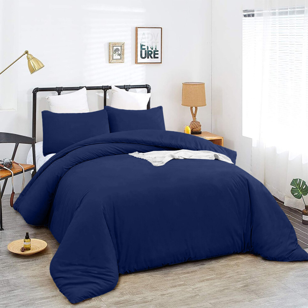 Plain Dyed Duvet Covers Reversible Bedding Quilts on OnBuy