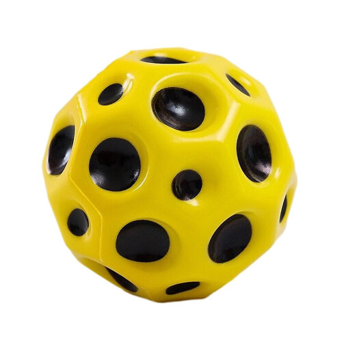 (Yellow) Space Balls Extreme High Bouncing Ball, Sports Cool Tiktok Pop ...