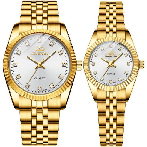 His and Her Couple Watches Business Men Women Couple Set Pair Watch ...
