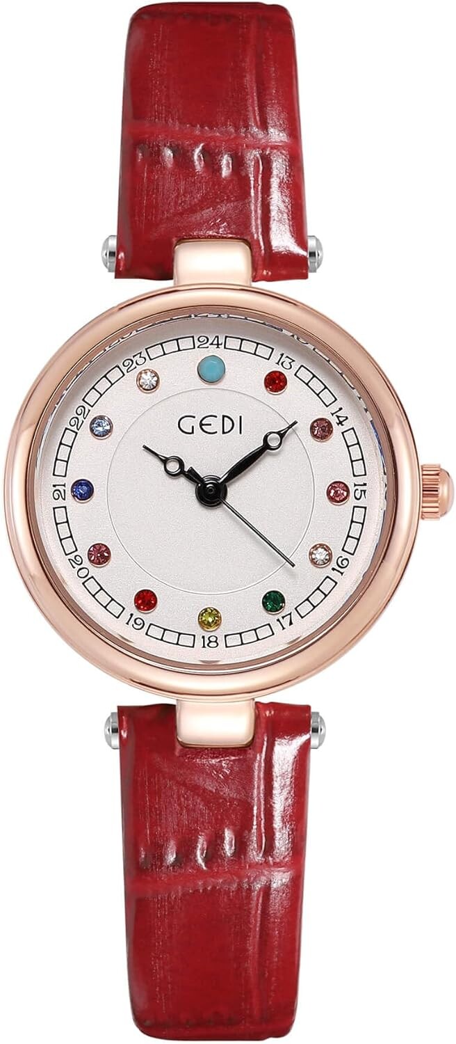 VEANXIN Luxury Womens Quartz Watch Round Casual Dress Ladies Watch with ...