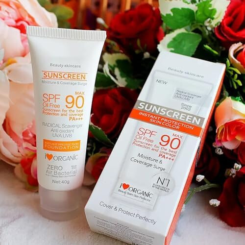 Face Sunscreen SPF 90 Oil Free Sun Cream Anti Sun Protection Lotion on ...