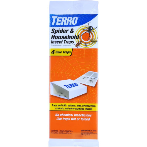 Terro T3206 Spider & Insect Trap, 4 Count (Pack of 1) on OnBuy