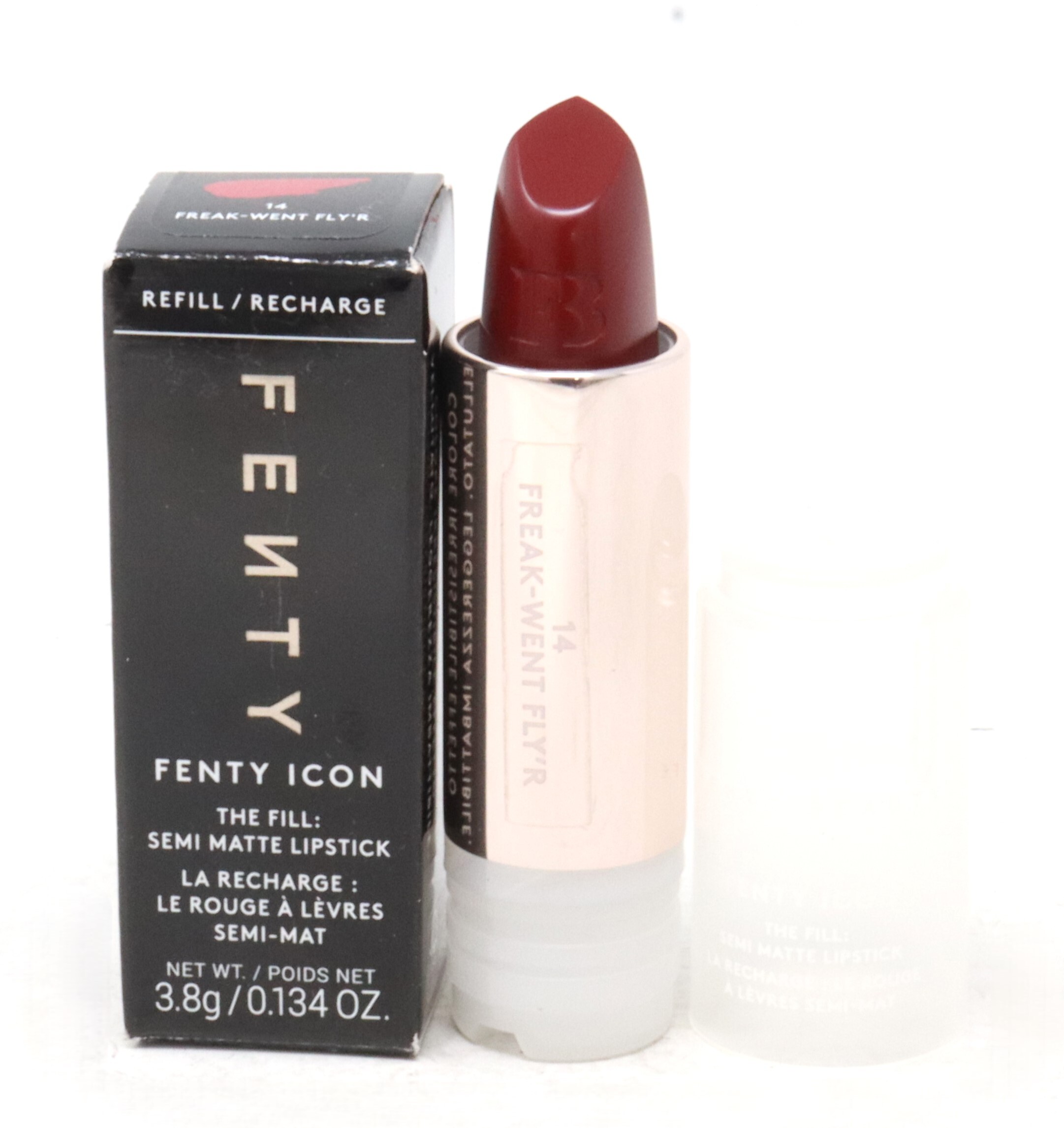 (14 Freak-Went Fly'r) Fenty Beauty Fenty Icon The Fill Semi Matte Lipstick 0.134oz/3.8g New With ...