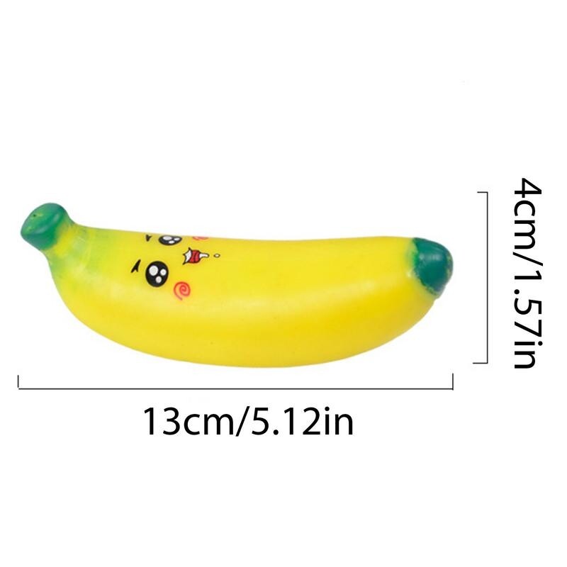 Soft Squeeze Toy Sensory Stretchy Banana Toy Realistic Touch Kneading ...