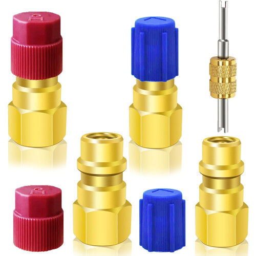 R12 to R134a Conversion Kit, R12 to R134a AC Retrofit Fitting Adapter ...