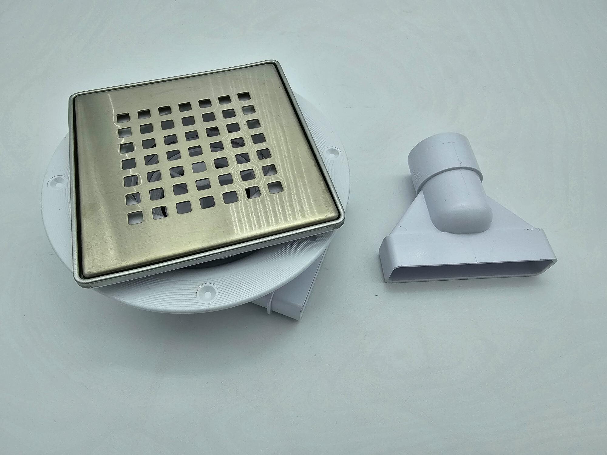 McAlpine Slimline Floor Gully With Non-Return Valve 2 Piece Stainless ...