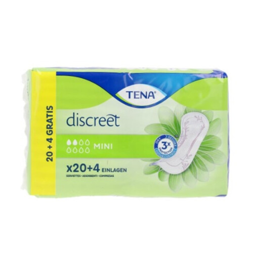 Tena Discreet Incontinence Sanitary Towel Mini 24 Units on OnBuy