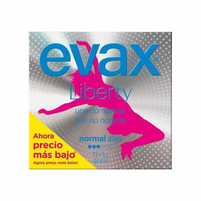 Evax Liberty Normal With Wings Sanitary Towels 12 Units on OnBuy