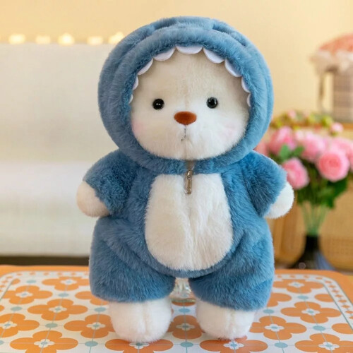 (blue, 30cm) Bear Kawaii Bear in Clothes Plush Teddy Bear Changing ...