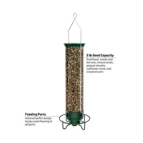 Droll Yankees YF-M Yankee Flipper Squirrel-Proof Wild Bird Feeder with ...