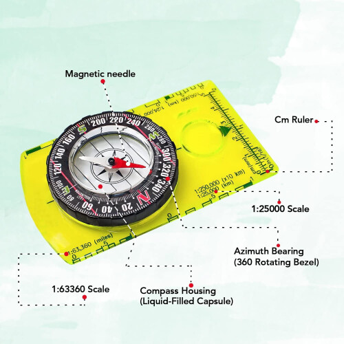 Compass Hiking Backpacking Compass Advanced Scout Compass Camping ...