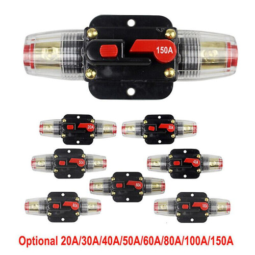 (20A) 20-150amp Circuit Breaker Dual Battery Ip67 12v-24v Fuse Manual ...