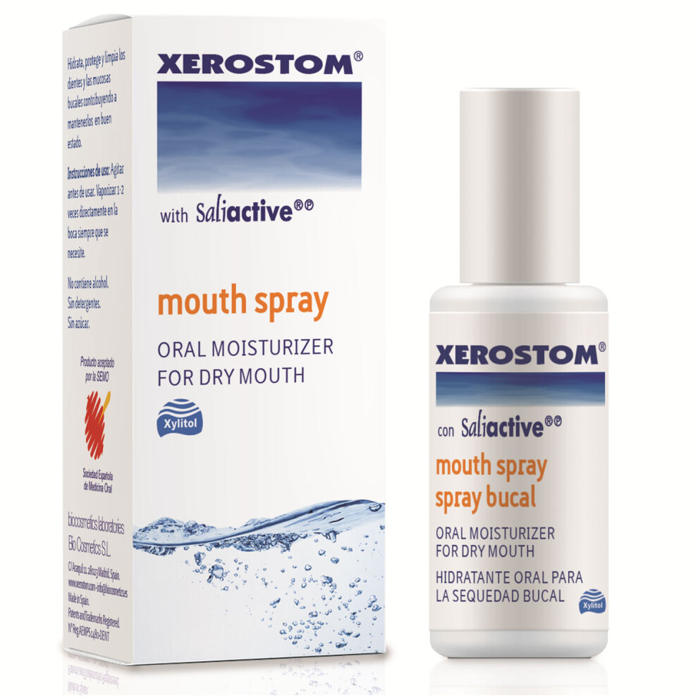 Xerostom Dry Mouth Spray - Moisturising Spray with SaliActive to ...