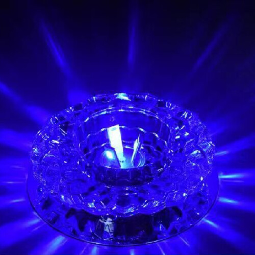 (Blue) Crystal Spotlight Led Downlight For Aisle Entrance Hall Ceiling ...
