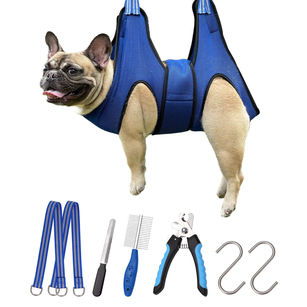Dog Grooming Hammock Pet Grooming Hammock Harness for Medium Dogs Dog Nail Trimming Hammock with Nail Clippers File Dog Grooming Sling with Wide on OnBuy