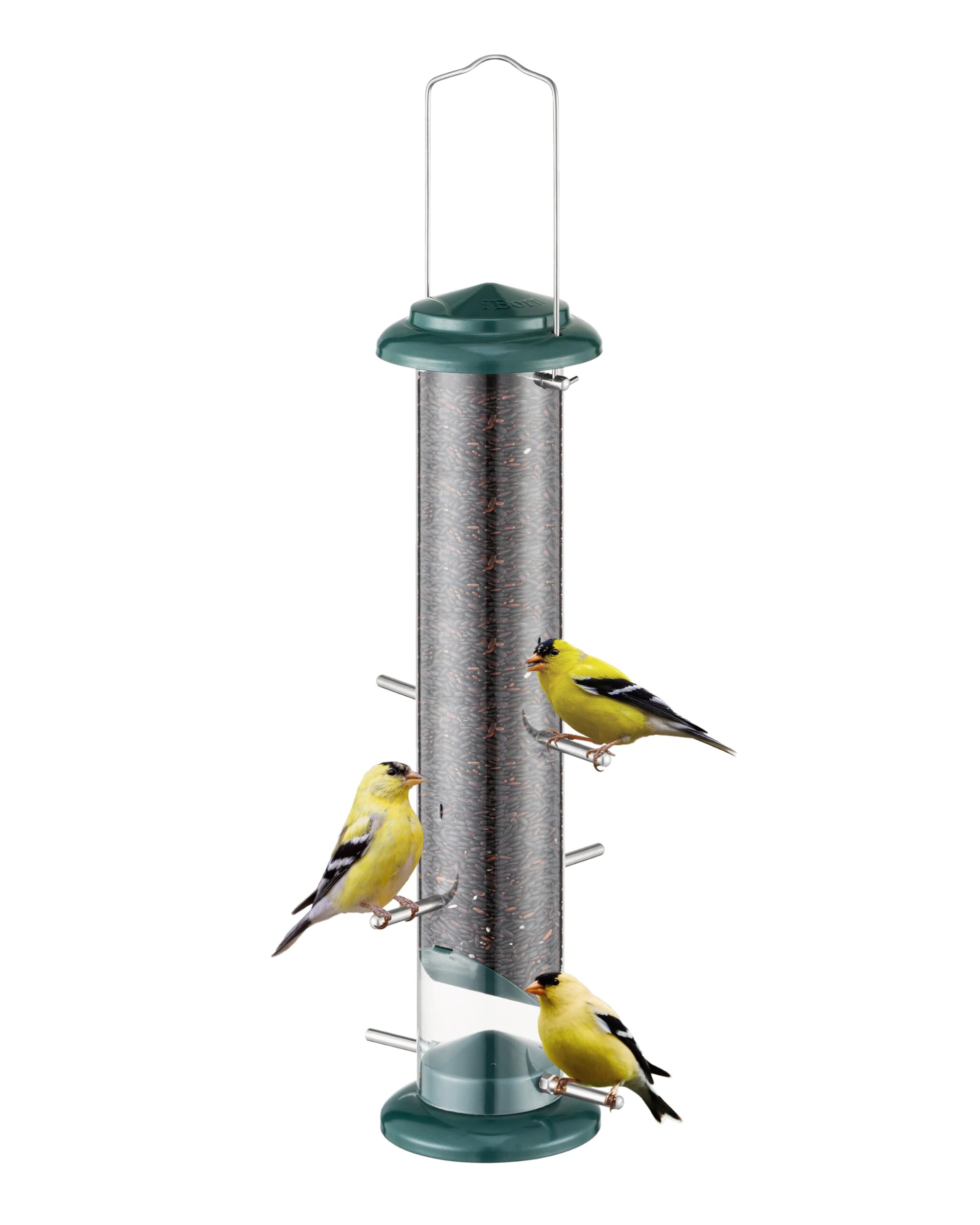 Metal Bird Feeder Nyger Niger Seed Feeder for Finch Goldfinch Thistle ...