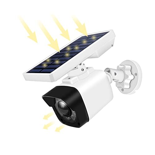 Dummy Camera with Solar Lamp Outdoor with Motion Sensor Solar Powered ...