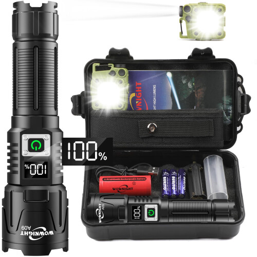 Torches LED Super Bright Rechargeable, 30000 Lumens Torches Battery ...