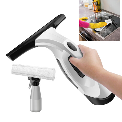 Cordless Window Vac Rechargeable Window Vacuum Cleaner Set 2-in-1 ...