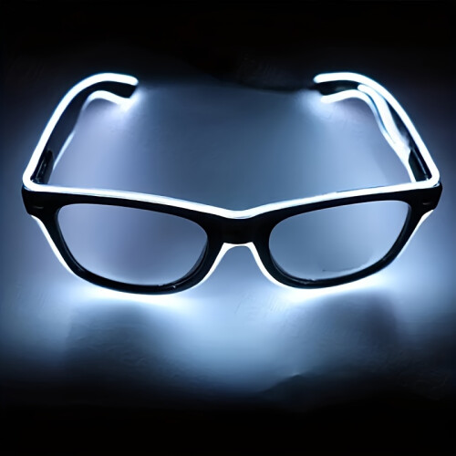 White Glow Neon Fashion Glasses Women Men Light Up Flashing LED on OnBuy