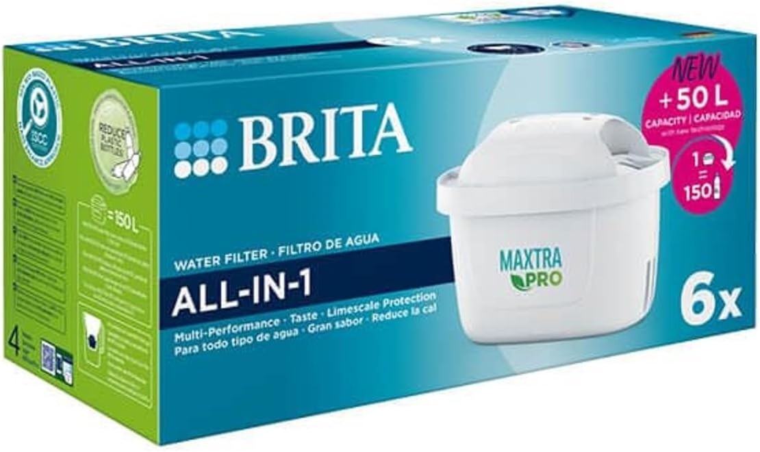BRITA MAXTRA PRO All in 1 Water Filter Cartridge 6 Pack NEW Original ...