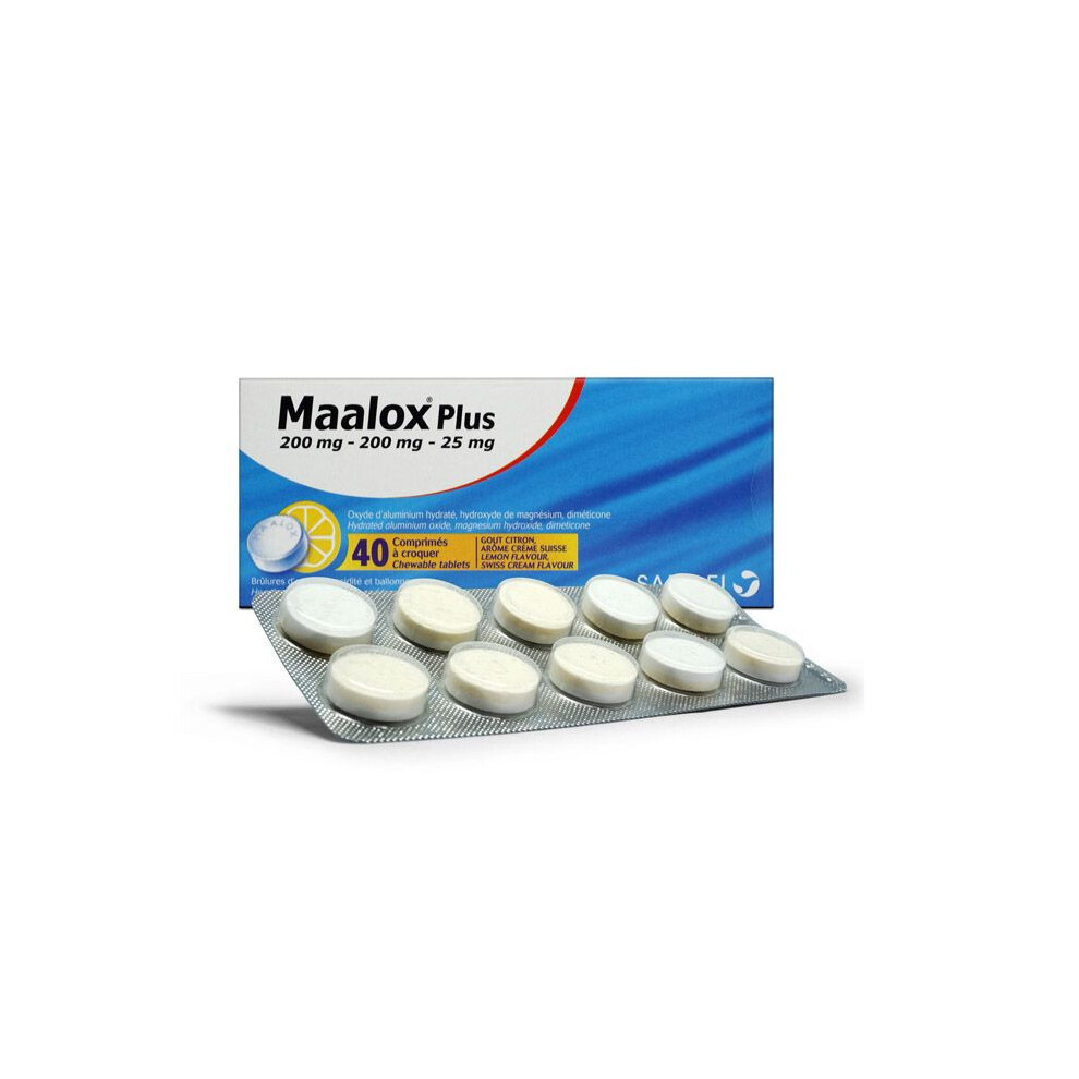 Maalox Plus Tablets 40's|relief upset stomach, heartburn & indigestion ...