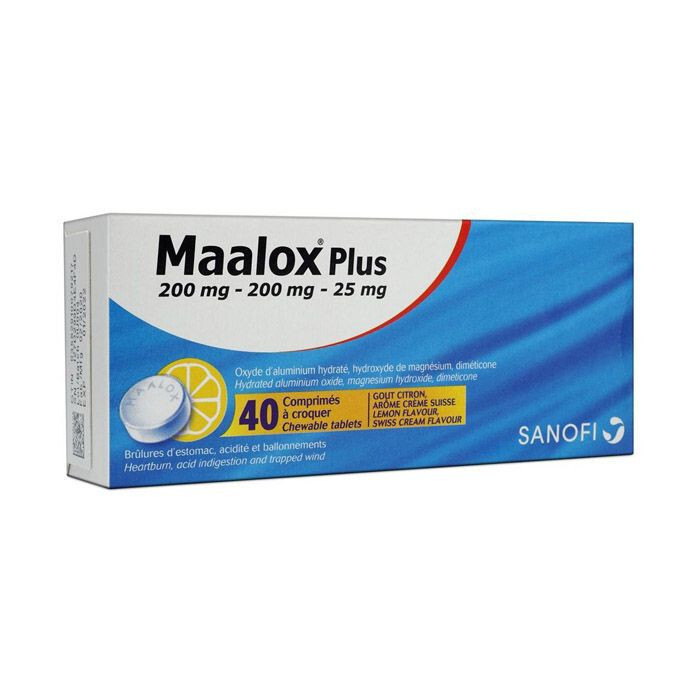Maalox Plus Tablets 40's|relief upset stomach, heartburn & indigestion ...