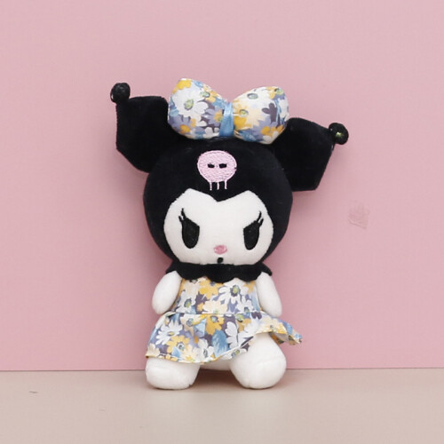 (Black Kuromi) Sanrio Theme Role Hello Kitty Kuromi Cinnamoroll Pompom Purin Melody Plush Toys ...