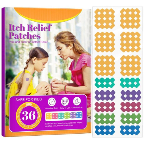 Anti-Bite Stickers Bite Patches For Kids & Adults 36 Count Instant ...