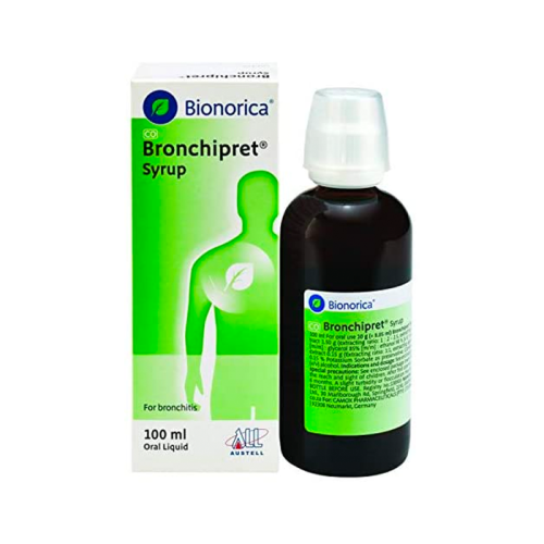Bronchipret Syrup 100Ml Cough Relief, Mucus Reduction, Chest Congestion ...