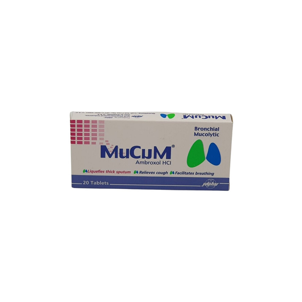 Mucum 30Mg Tablet 20'S Cough Relief, Mucus Reduction, Chest Congestion ...