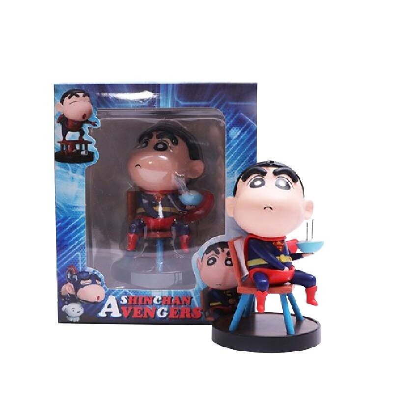 (Superman) Crayon Shinchan Superman Toy Model Dolls Decoration Cute ...