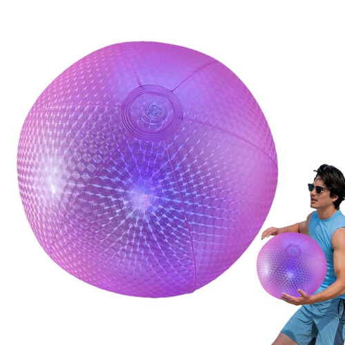 (Pink) Pool Light Up Balls Beach Balls Pool Light Balls Neon Beach ...