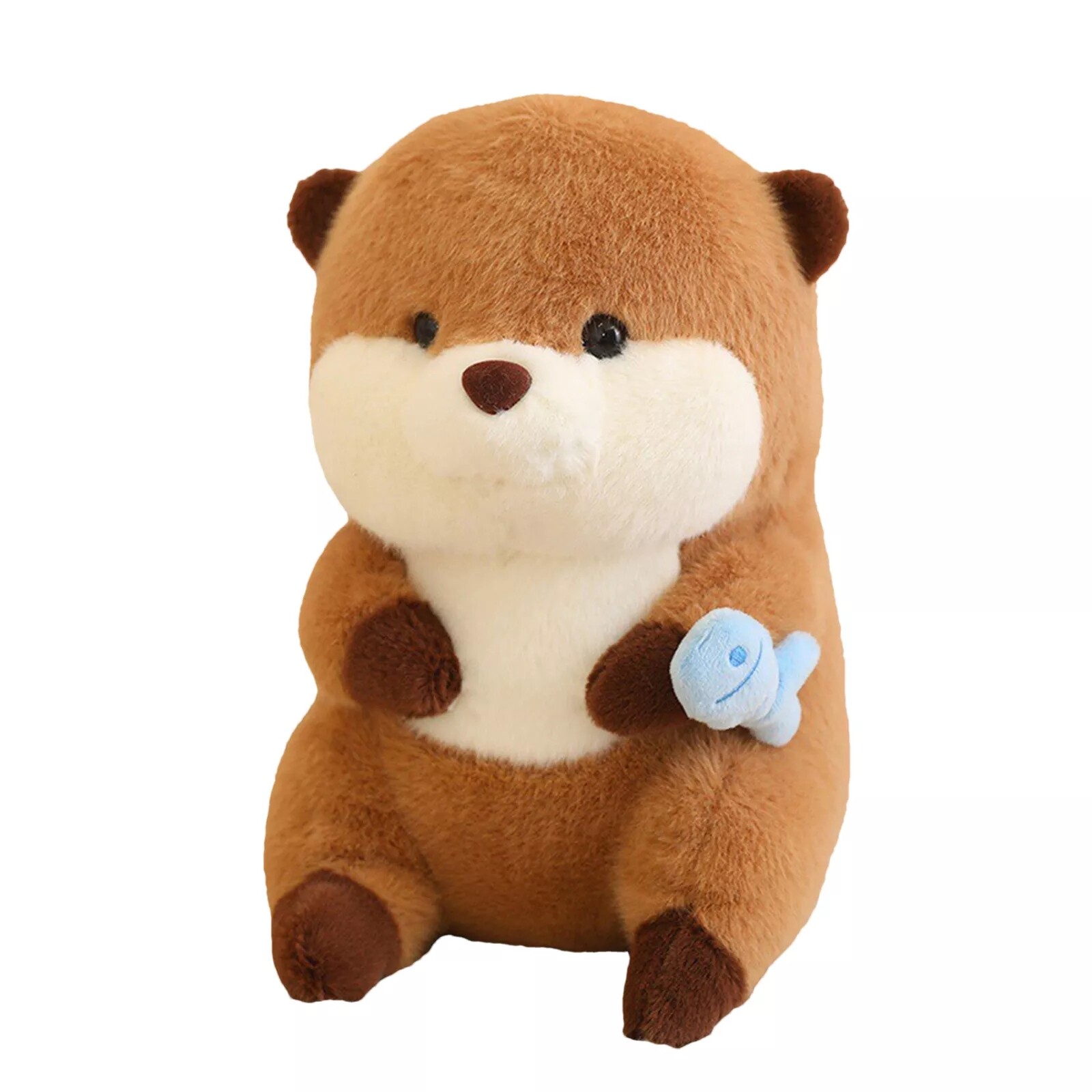 (Capybara eats blue fish) Plush Capybara Stuffed Animal Cute Capybara ...